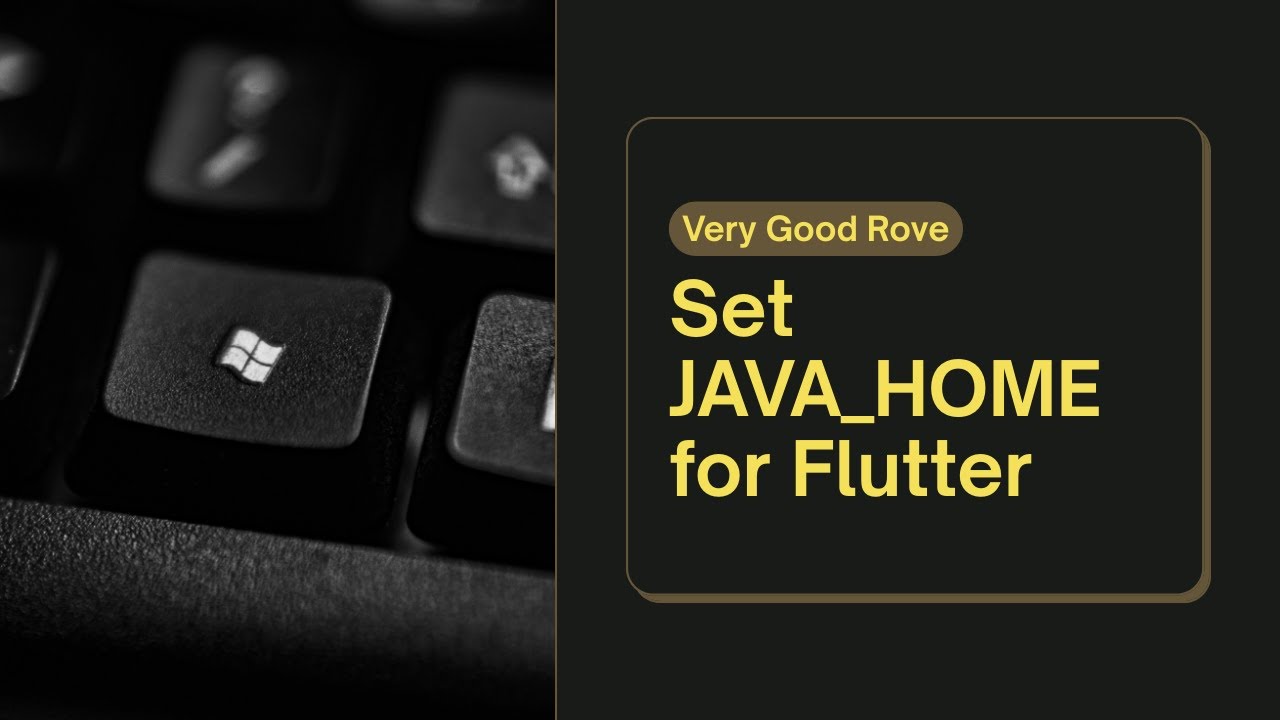 Set JAVA_HOME for Flutter Using Android Studio JDK (Windows Setup ...