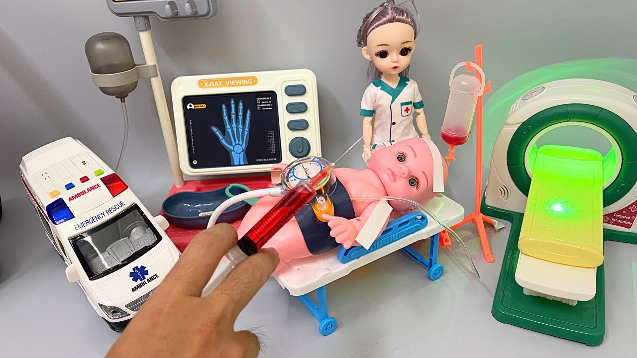 67 Minutes Satisfying with Unboxing Doctor Toys，Ambulance Playset ...