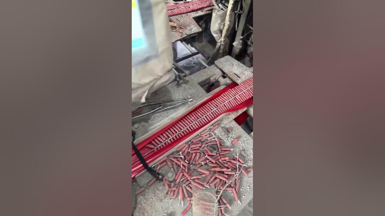 Firecracker making process good machinery and high efficiency - YouTube