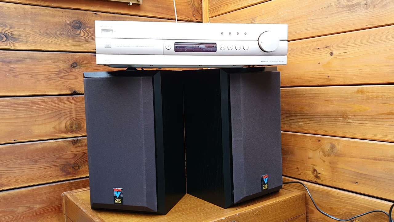 B&W Speakers model V201 played on Sony RXD-700 CD Receiver Amplifier ...