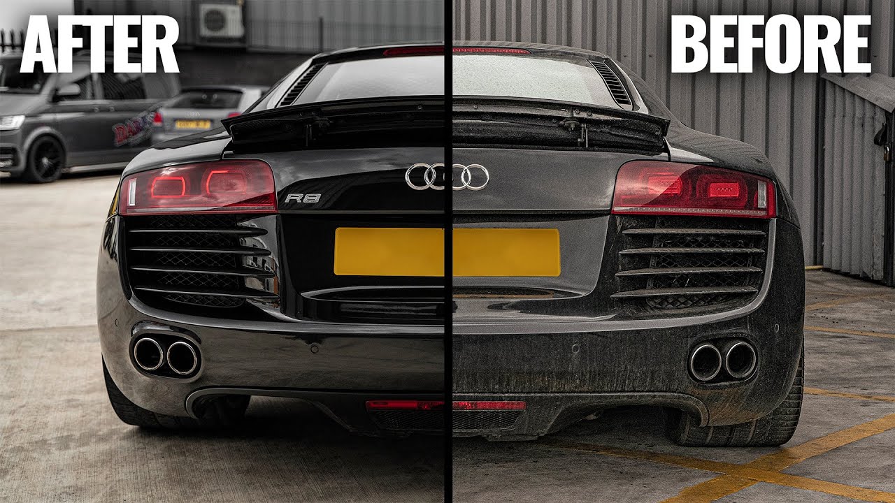Treating our Audi R8 to a Posh Wash and Ceramic Coating! - YouTube