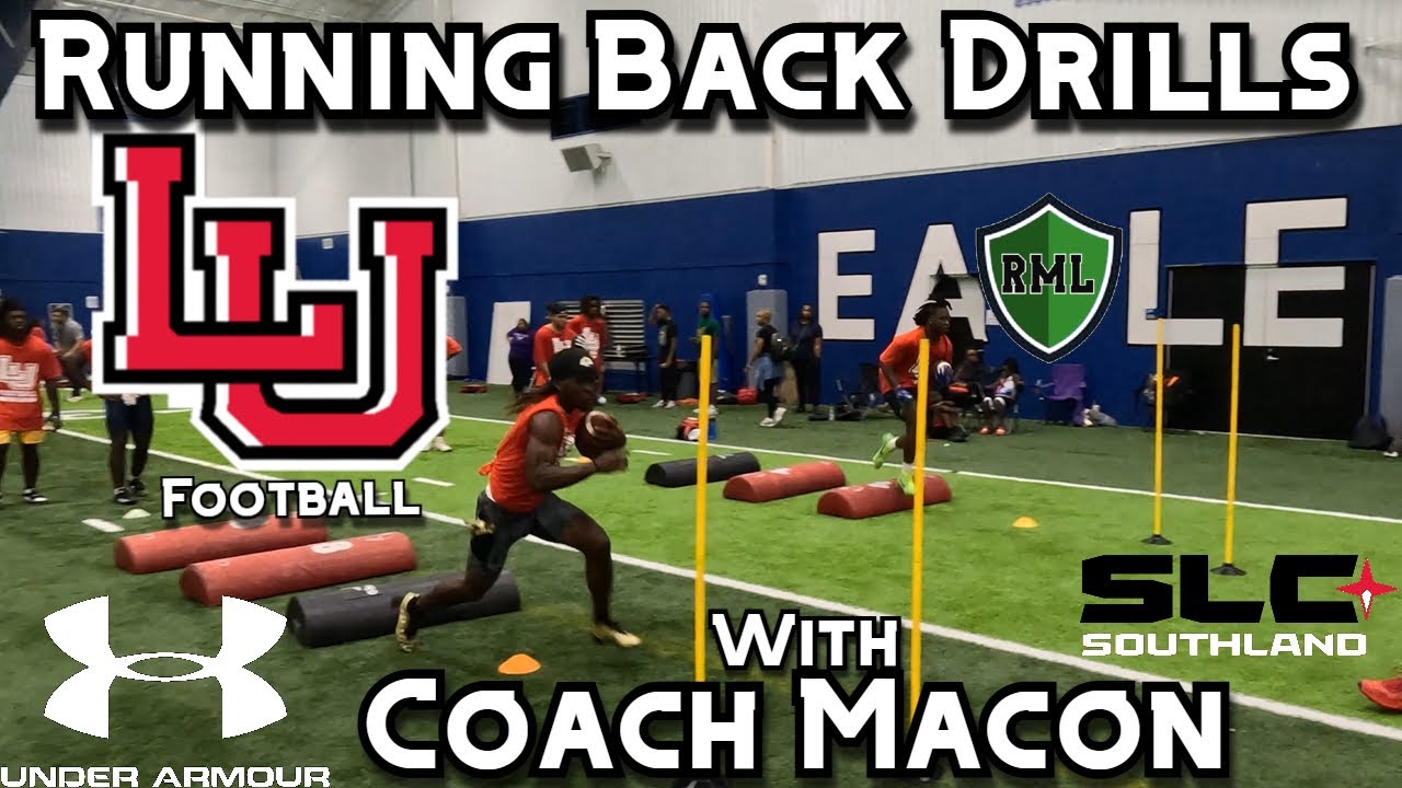 RB Drills - Bags & Juke Moves w/ Coach Todd Macon at Lamar University ...