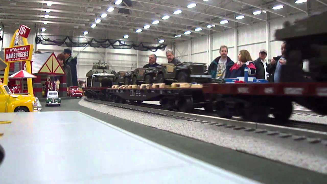 Gratiot Valley Train Show 3-6-2011 Military Consist #1 - YouTube