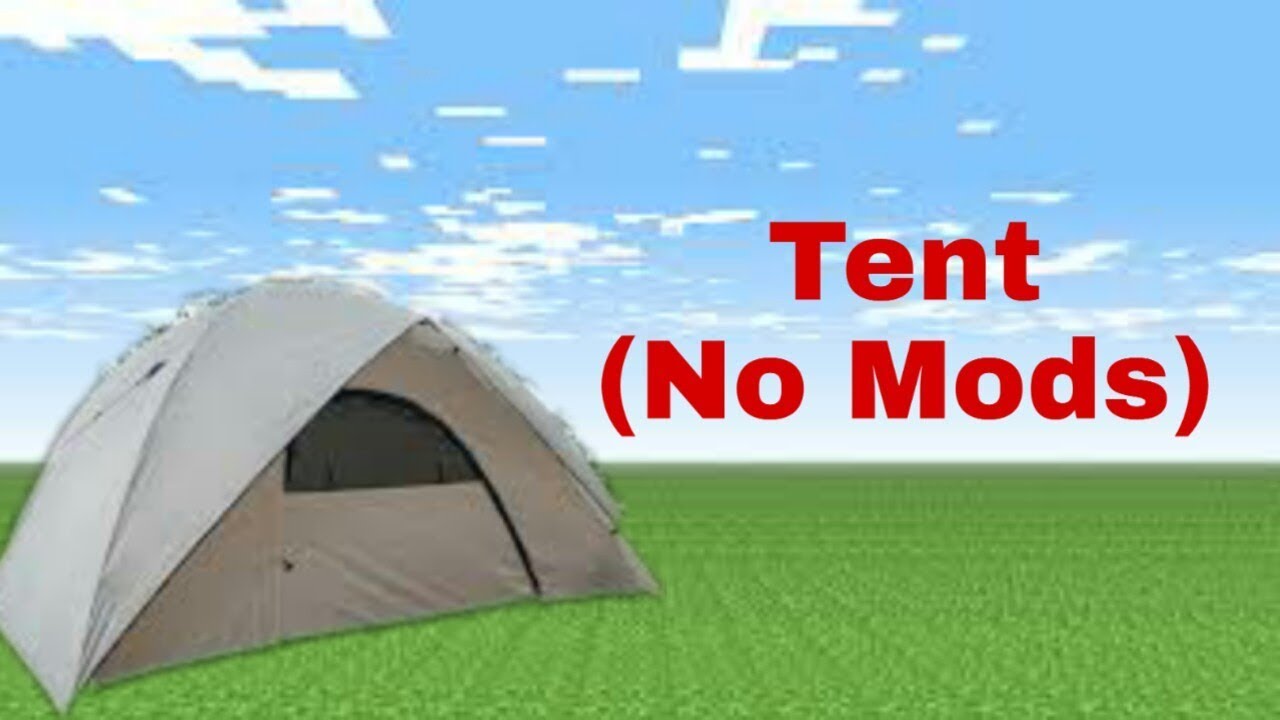 Minecraft: How to make a tent (no mods) - YouTube
