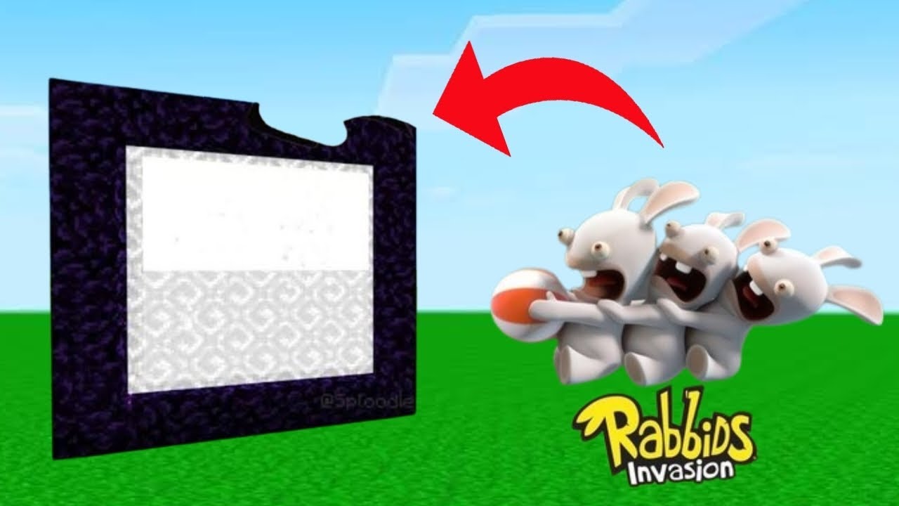 Cara Membuat Portal Ke Dimensi RABBIDS INVASION di Minecraft PE - YouTube