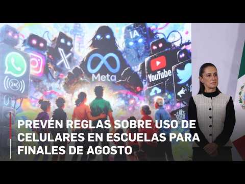 Para finales de agosto reglas sobre uso de celulares en escuelas: Sheinbaum