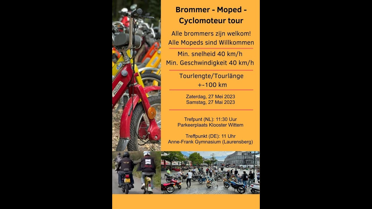 Piaggio Ciao: Moped Brommer Cyclemoteur Tour in Germany, Netherlands ...