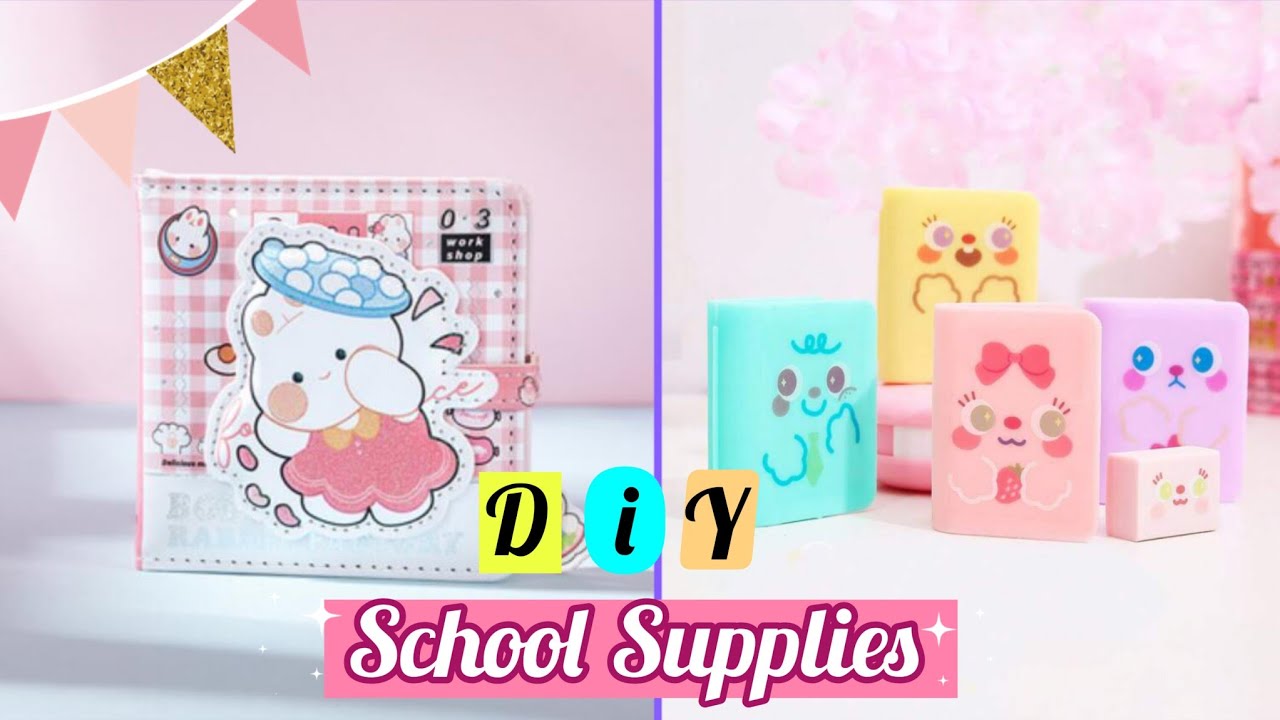 DIY School Supplies / Handmade paper craft/ Stationary item diy school ...