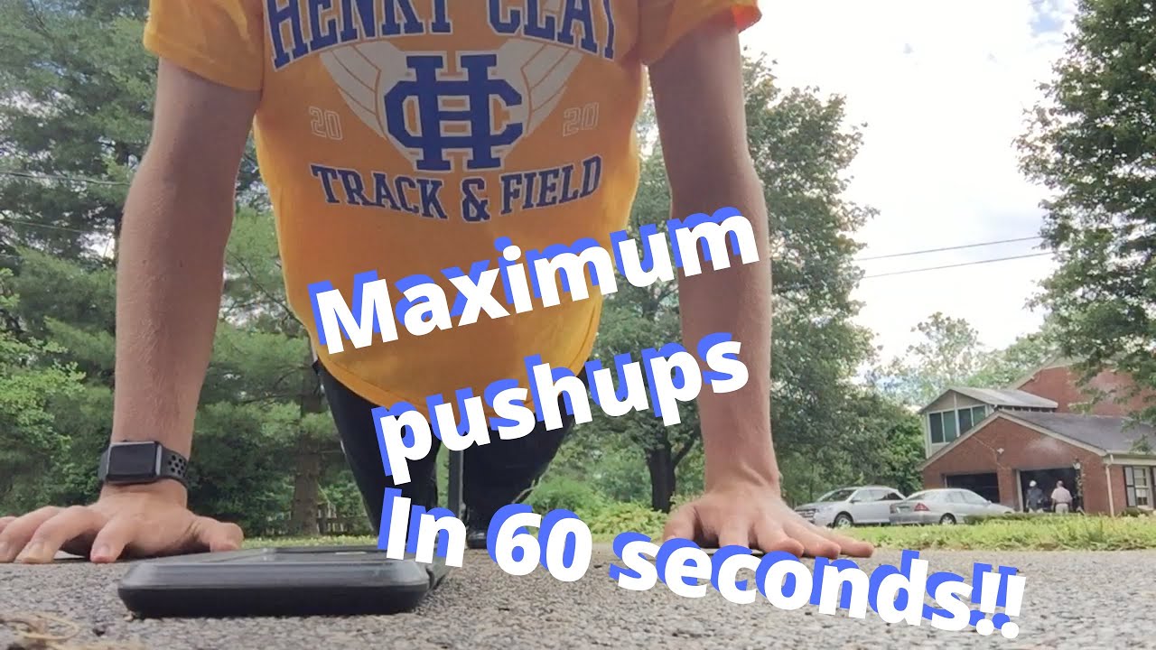 Max push ups in 1 min! Body weight workout/at home - YouTube