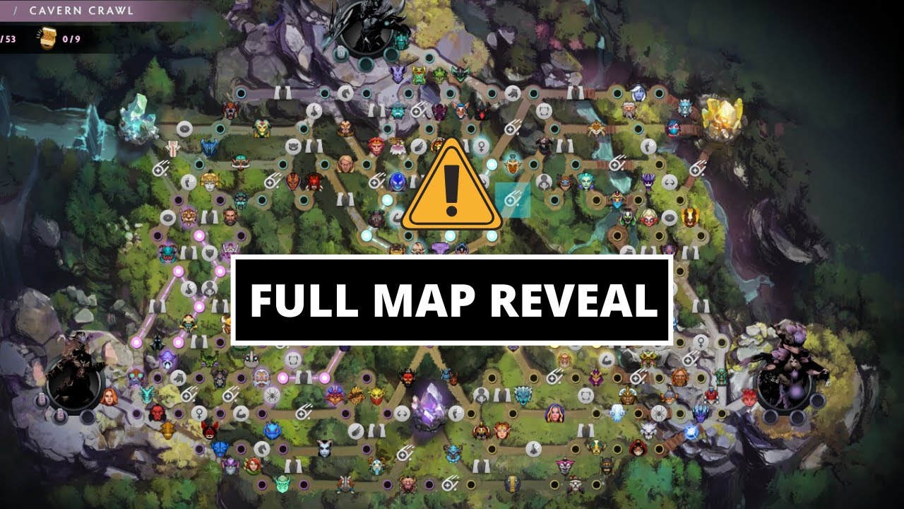 How to Reveal Cavern Crawl Map with 3 Easy Steps #dota2 #touchmyaghs #caverncrawl - YouTube