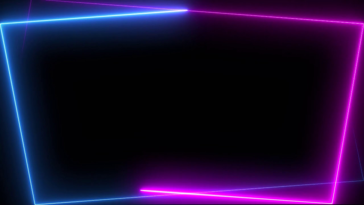 Frame animated free, Neon Light Frame no copyright, animated border ...