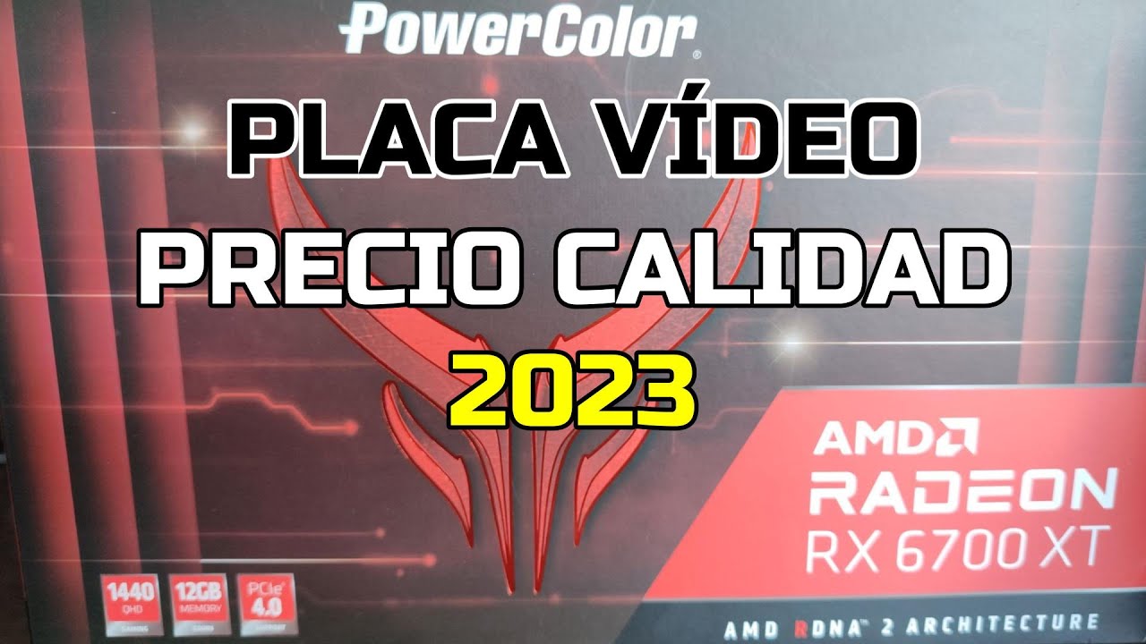Placa vídeo AMD Radeon RX 6700 XT 2023 Unboxing PowerColor Freesync Ray ...