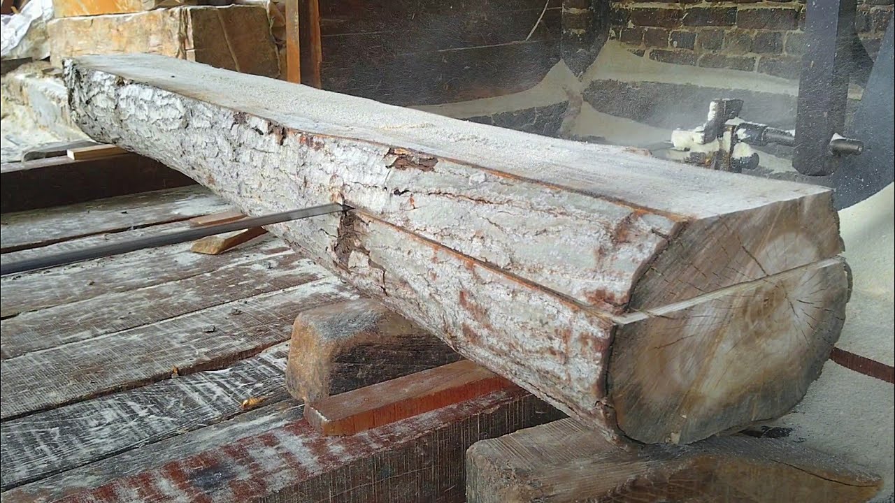 Process Log to Lumber | Log Sawing Process | Wood cutting machine - YouTube