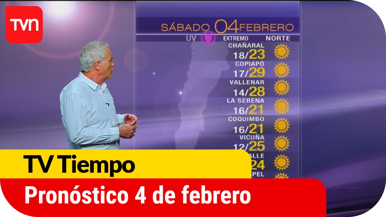 TV Tiempo | Pronóstico para este sábado 4 de febrero | Buenos días a ...