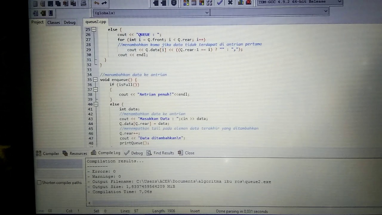 Penjelasan queue - YouTube