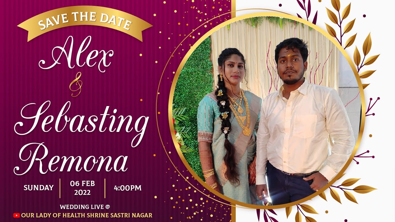 Alex Raja + Sebastine Remona || Join together || Live Mass ️🤵👰 - YouTube