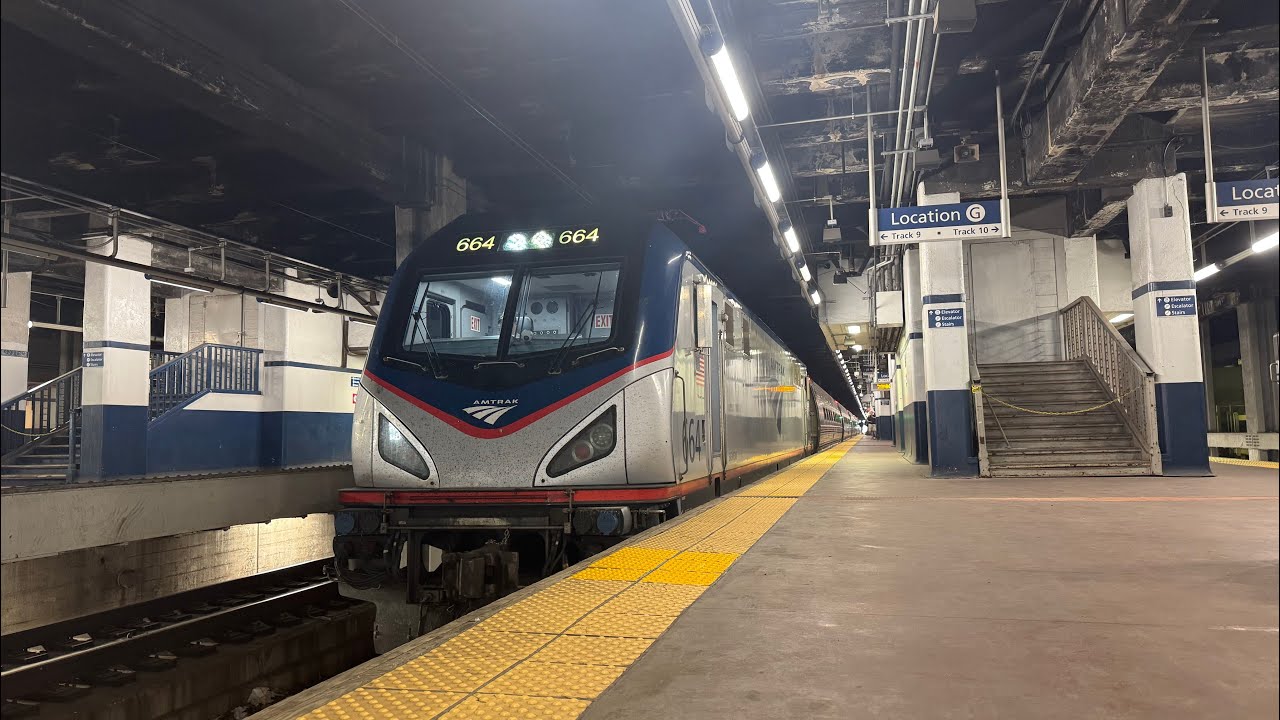 Full Ride on Amtrak Keystone Train 609 from Philadelphia to Middletown ...