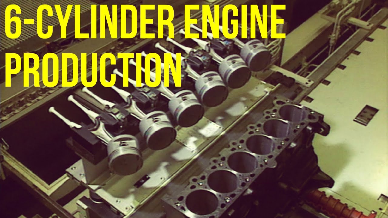 BMW 6-cylinder inline petrol engine with double VANOS Production - YouTube