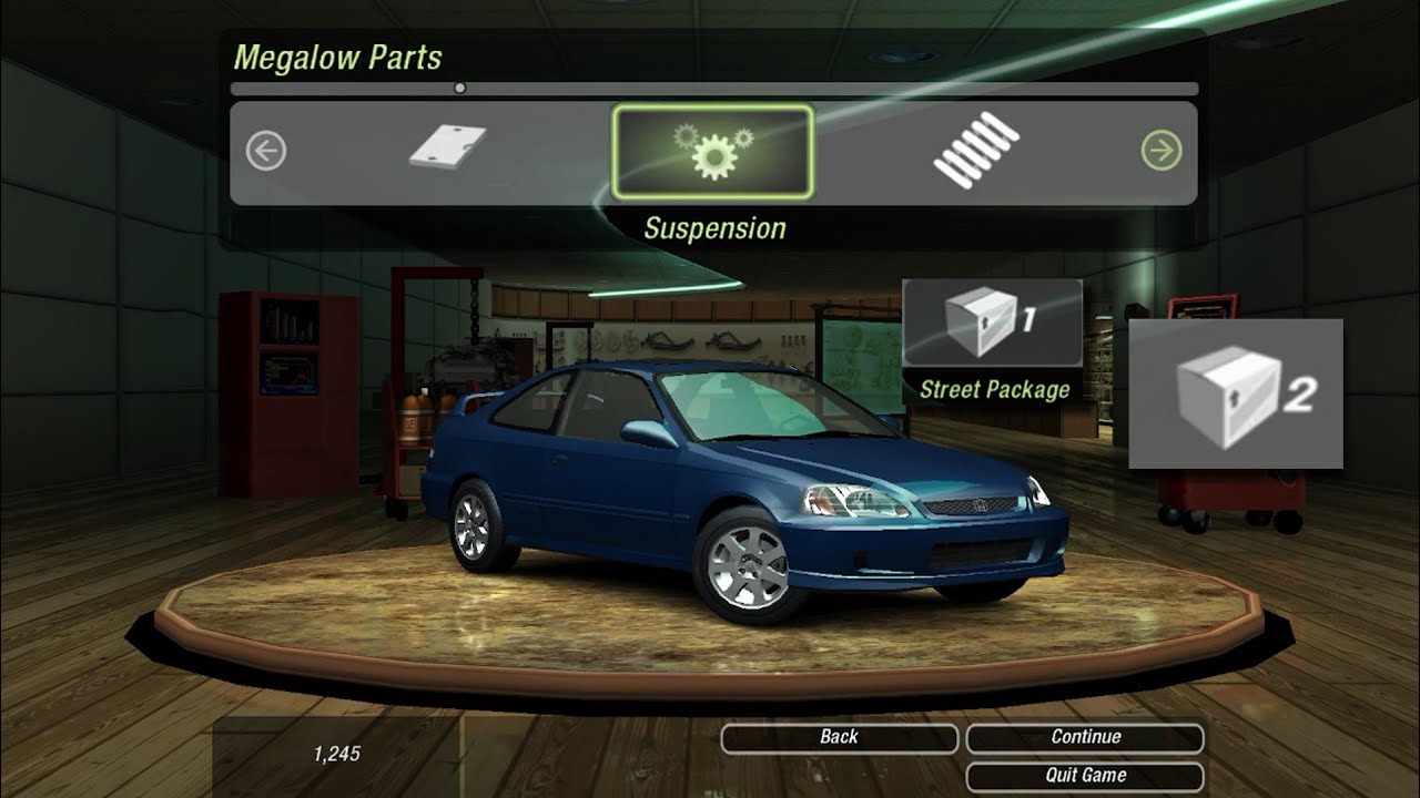 HONDA CIVIC LEVEL UP! NEED FOR SPEED UNDERGROUND 2 HIGH VISION | NFS ...