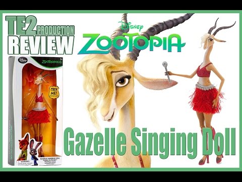 Jamie's Toy Blog: Disney Store Zootopia Singing Gazelle doll