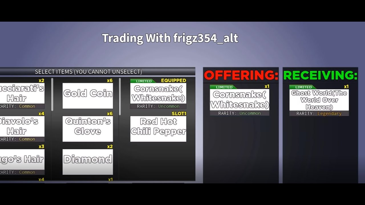 [YBA] Best Yba Trades (Part 2...) - YouTube