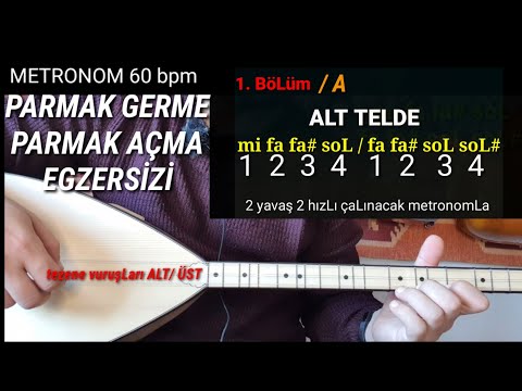 15 dakika parmak egzerzersizi #solfej kısasapbağlama günlük rütin çalışma