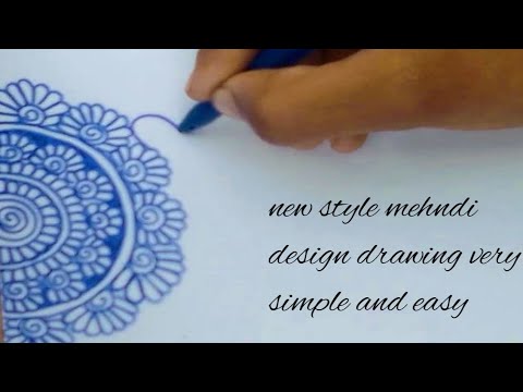mehndi design drawing || mehndi design drawing pen||mehndi design ...