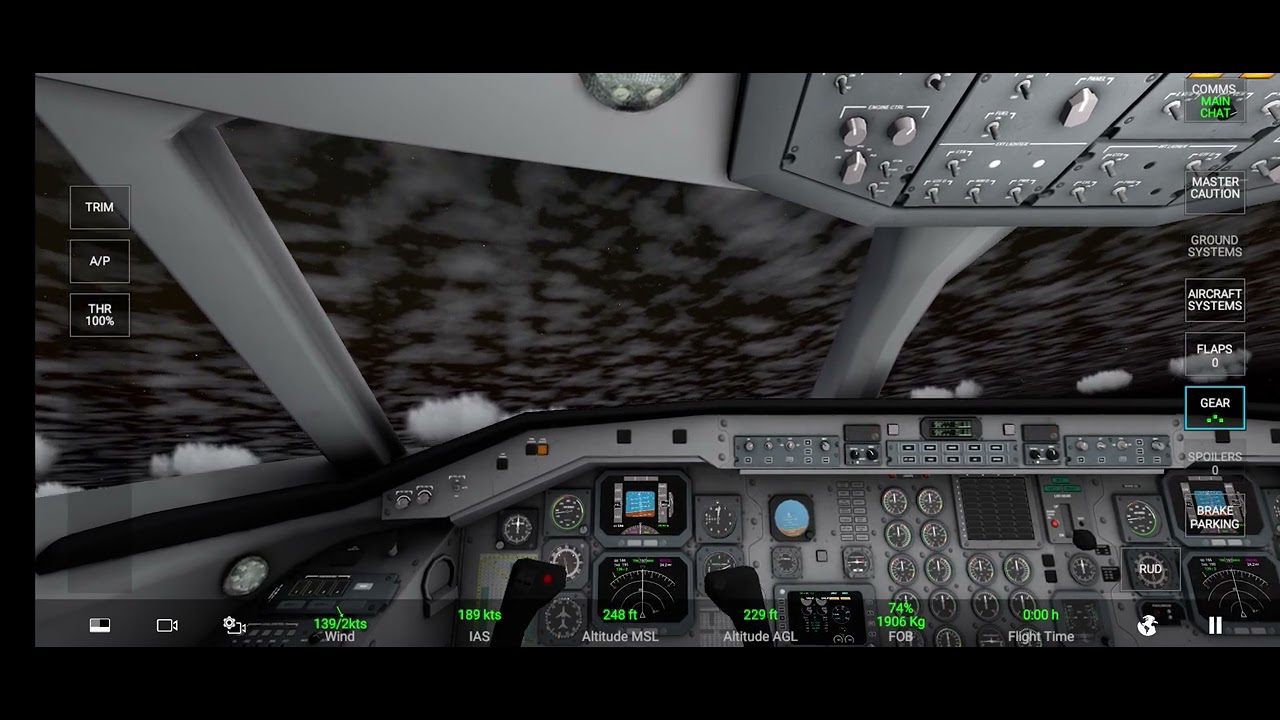 Cockpit view ! Airline Commander Flyworld Android Game - YouTube