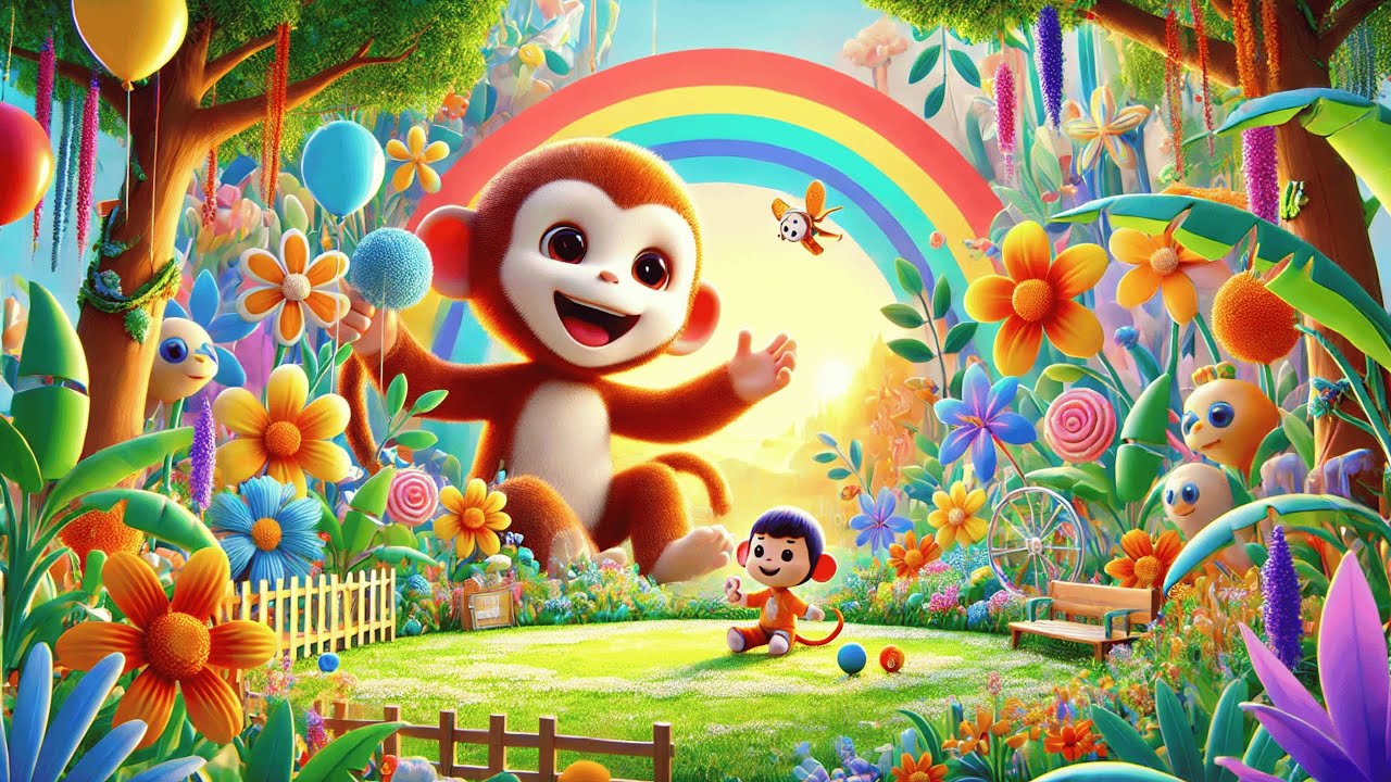 Children's Music: A Joyful Adventure with a Lovable Monkey Pal - YouTube