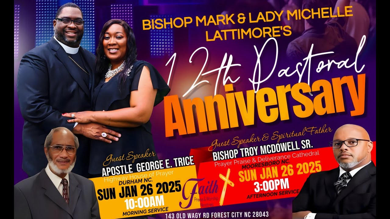 FP&W 12th Pastoral Anniversary- Bishop Troy E. McDowell Sr. (Afternoon ...