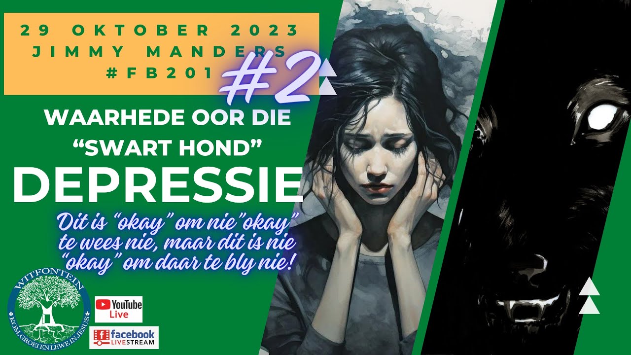 20231029 |Dit is "OKAY" - #2 WAARHEDE oor die "swart hond" DEPRESSIE ...