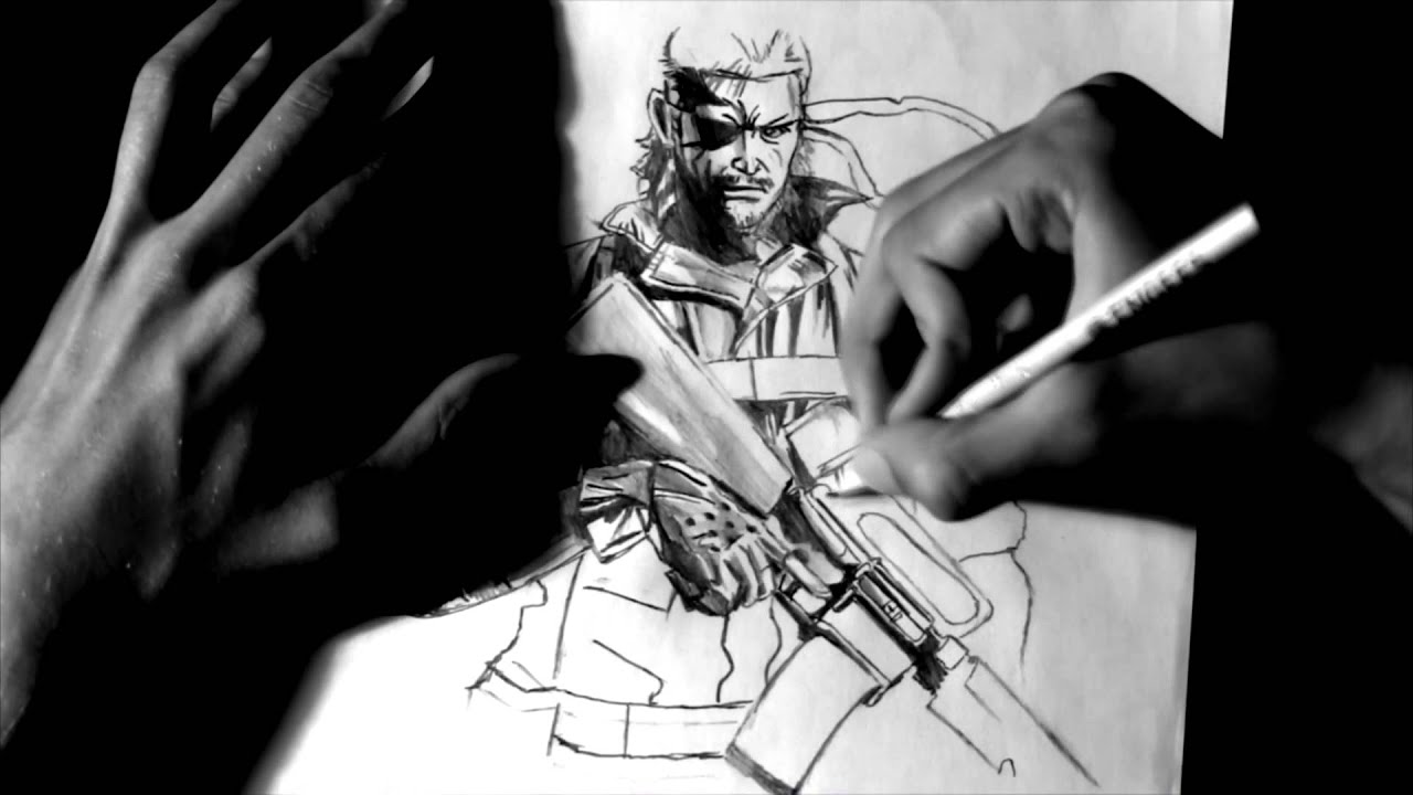 SPEED DRAWING #7 - Big Boss : "Metal Gear Solid V: The Phantom Pain ...