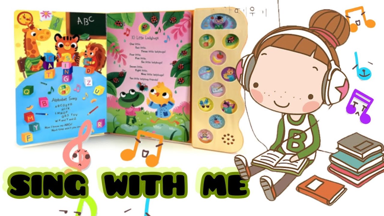 📚ABC & 123 Learning Songs 10 Button Song Book (Early Bird Song Books ...