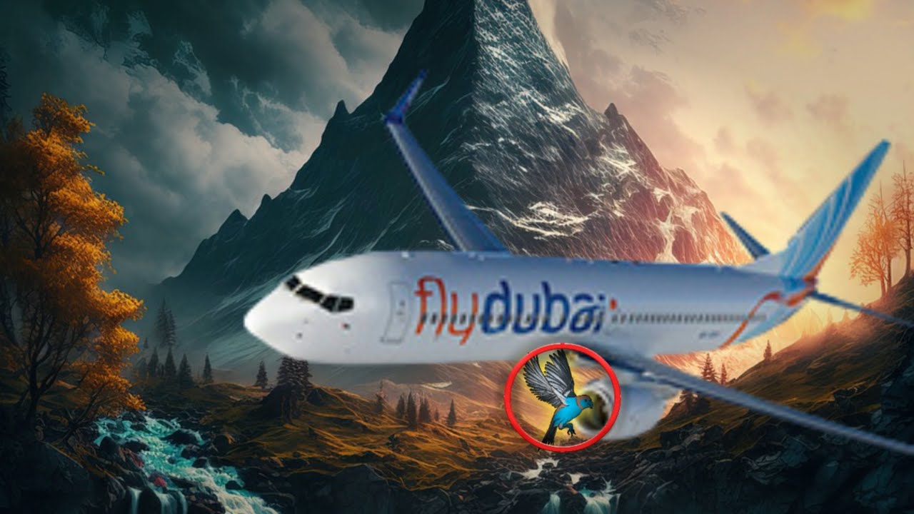 How AirDubai flight Boeing 737 catch fire in engine. - YouTube