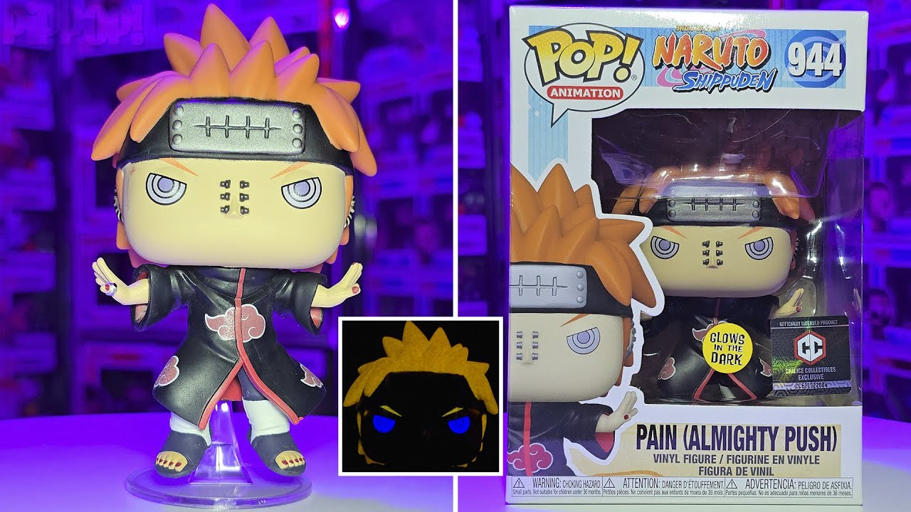 PAIN ALMIGHTY PUSH 944 GLOW | UNBOXING FUNKO POP NARUTO SHIPPUDEN - YouTube