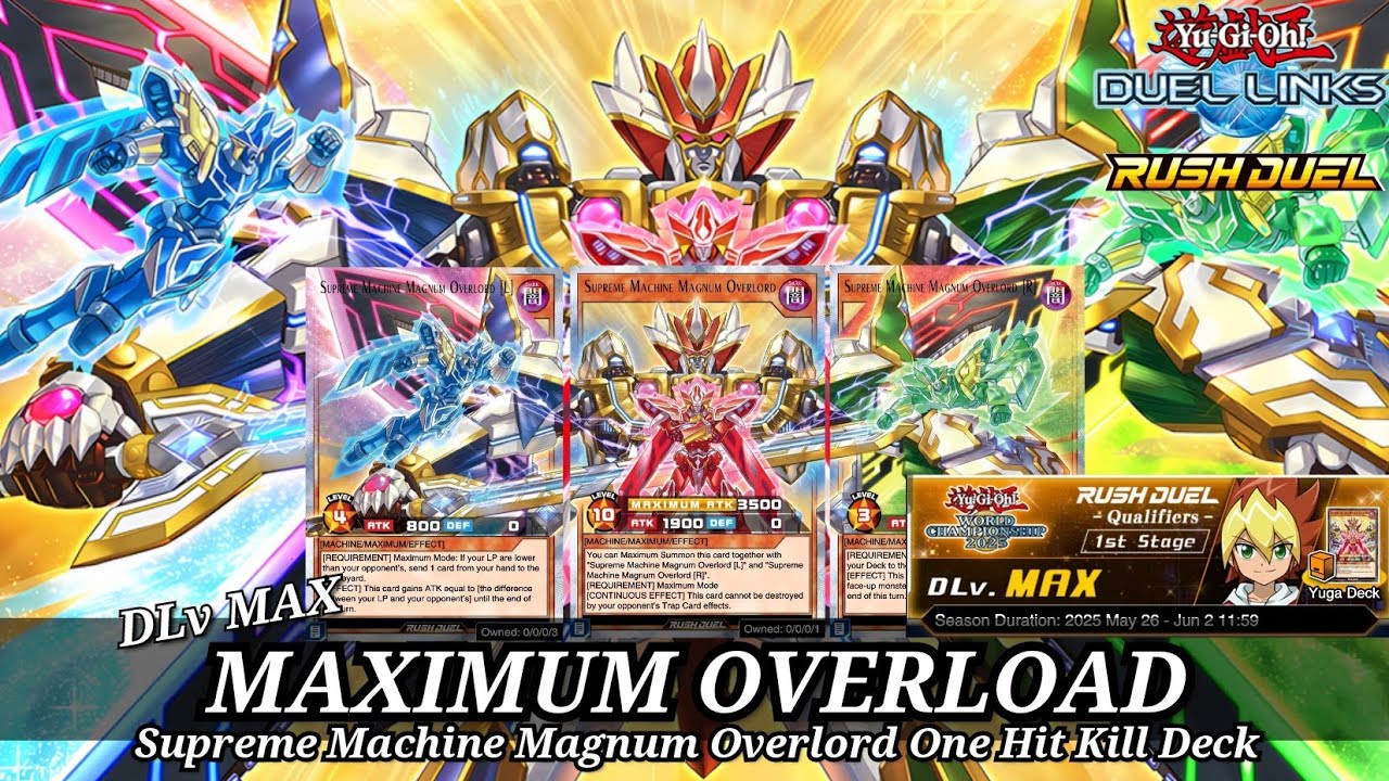 Maximum Overload one hit kill Deck! WCS Qualifiers DLv MAX [Yu-Gi-Oh ...