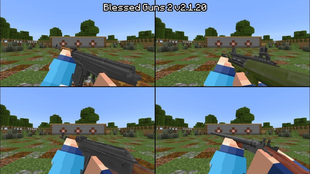 Blessed Guns 2 v2.1.20 Addon - Minecraft Bedrock Edition | Minecraft ...