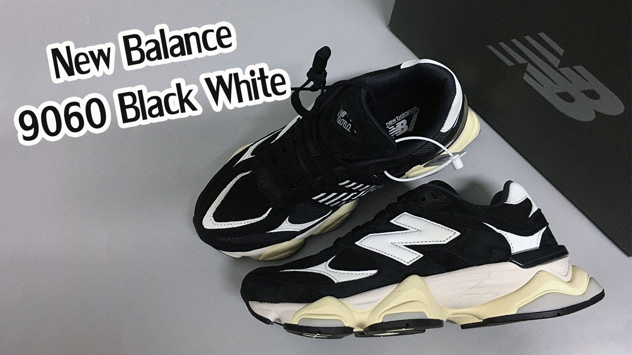 New Balance 9060 Black White U9060AAA Review - YouTube