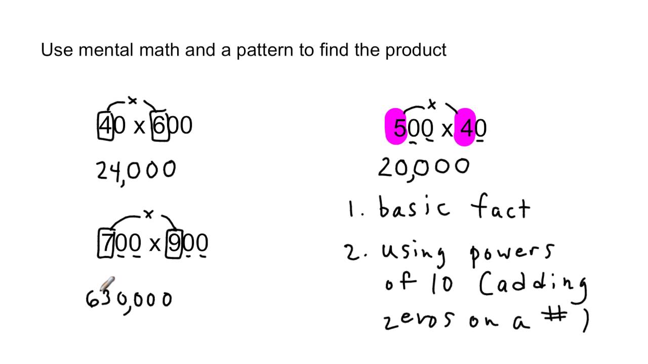 Lesson 1.5: Multiplication Patterns - YouTube