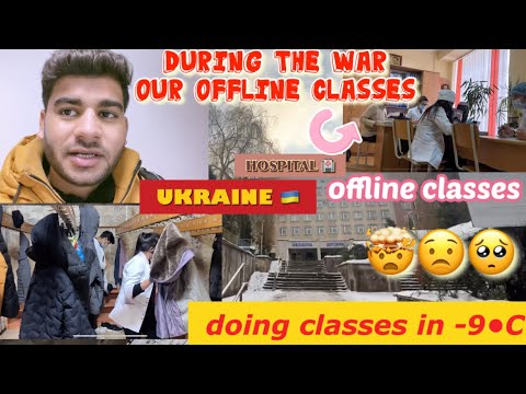 Indian students are doing offline classes during the war🤯| Indian ...