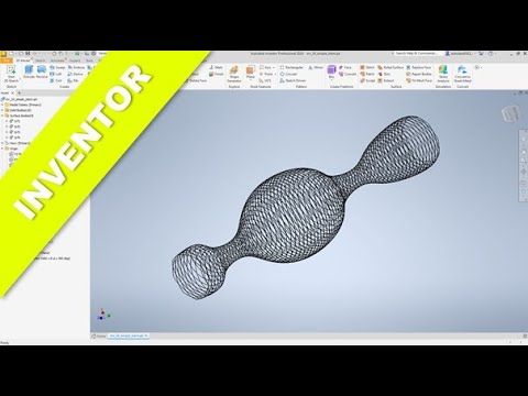 Einfacher Stent - Simple Stent - Inventor 2024 Training - Part Design ...