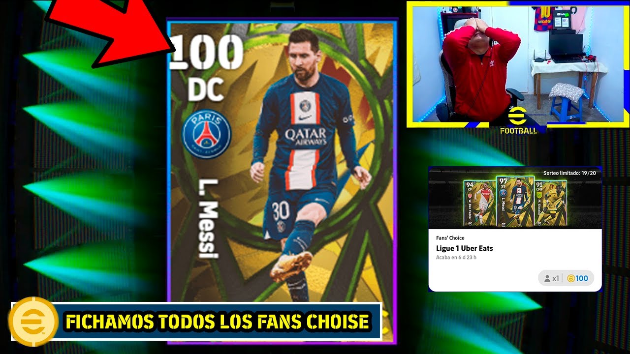 Me Sale El Ultimo Messi En El Psg 100 Fans Choise En Este Pack