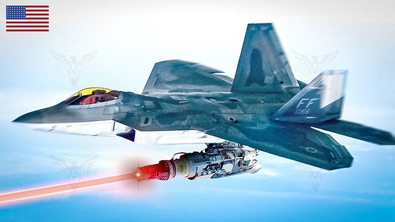 New F-22 Fighter Jet Equipped with Laser Weapons - YouTube