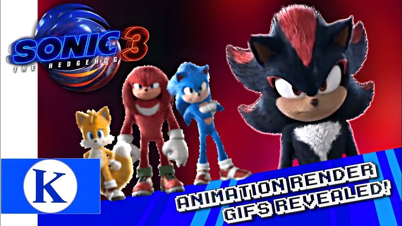 New Sonic Movie 3 - Animation Render GIFs Revealed! - YouTube