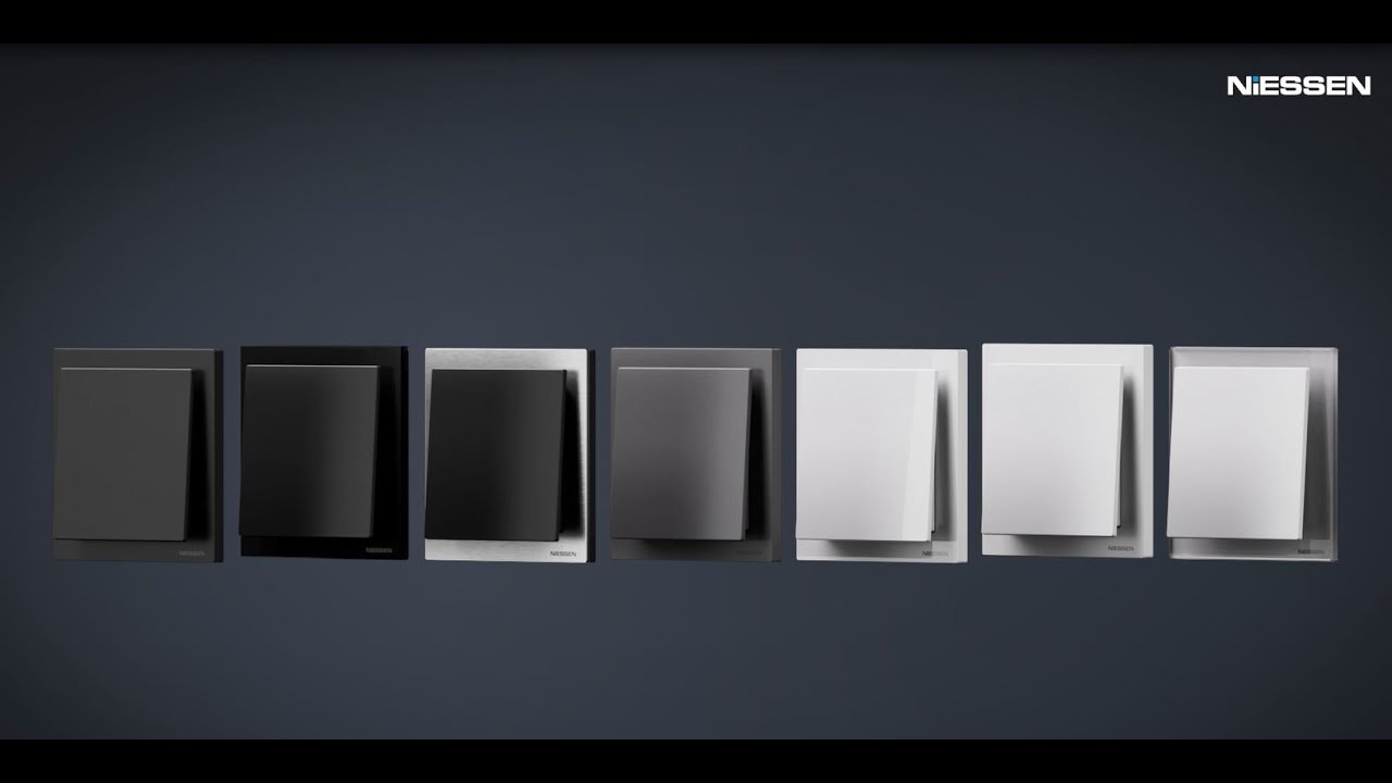 ALBA is born, the revolutionary line of Niessen light switches - YouTube