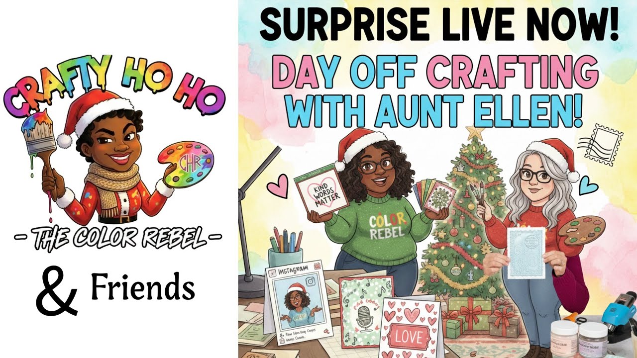 SURPRISE LIVE! Kind Words & Postage Parties: Day Off Crafting with Aunt ...