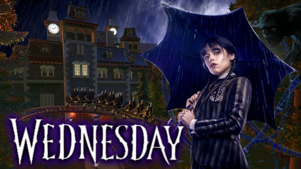 Wednesday The Ride - Netflix Wednesday Addams Rollercoaster - YouTube