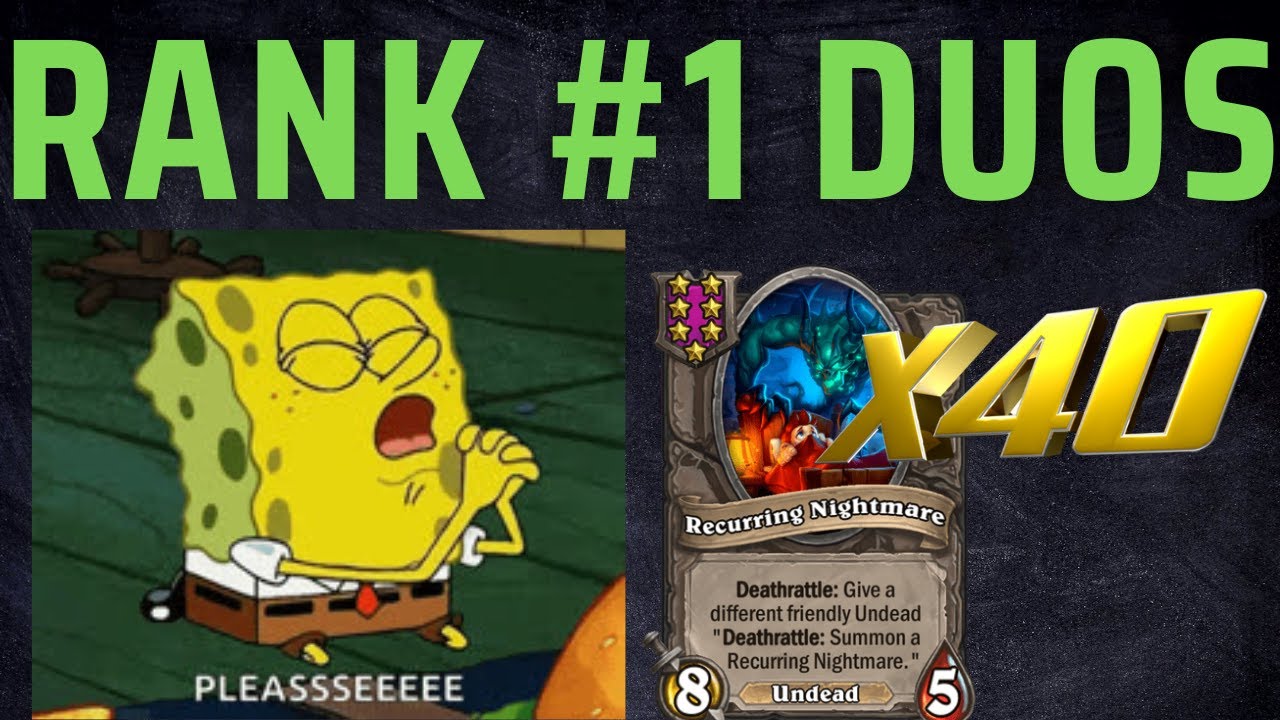 PLEASE Speed Up Recurring Nightmare Blizzard! ~ #1 Battlegrounds Duos ...
