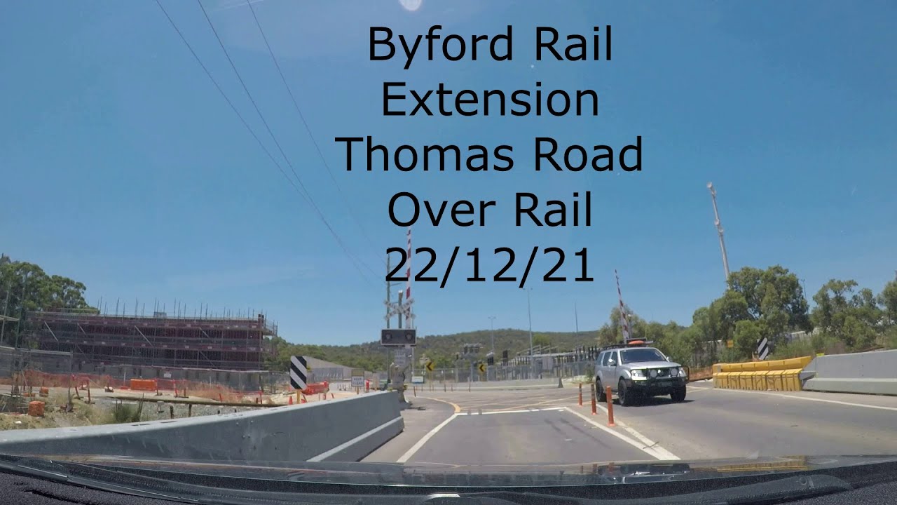 Thomas road over rail update 22 12 21 - YouTube