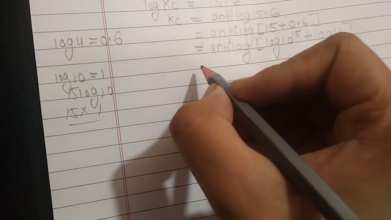log kc= 15.6 - YouTube